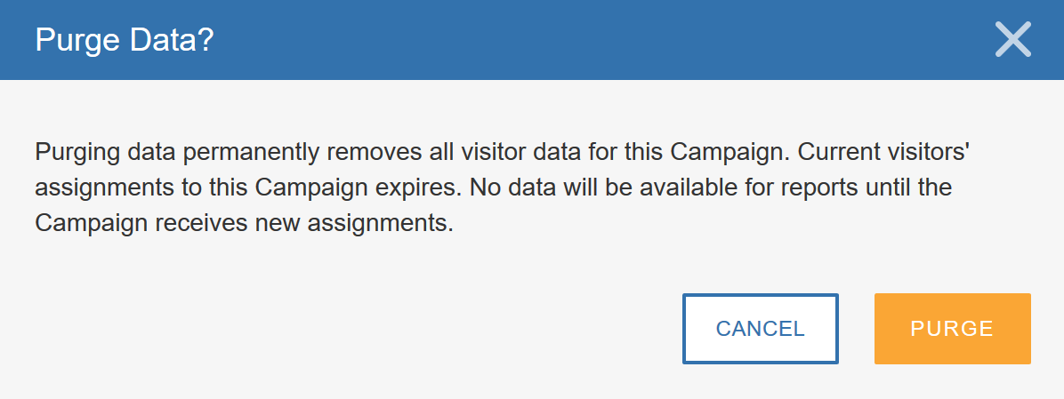 Purging Campaign Data
